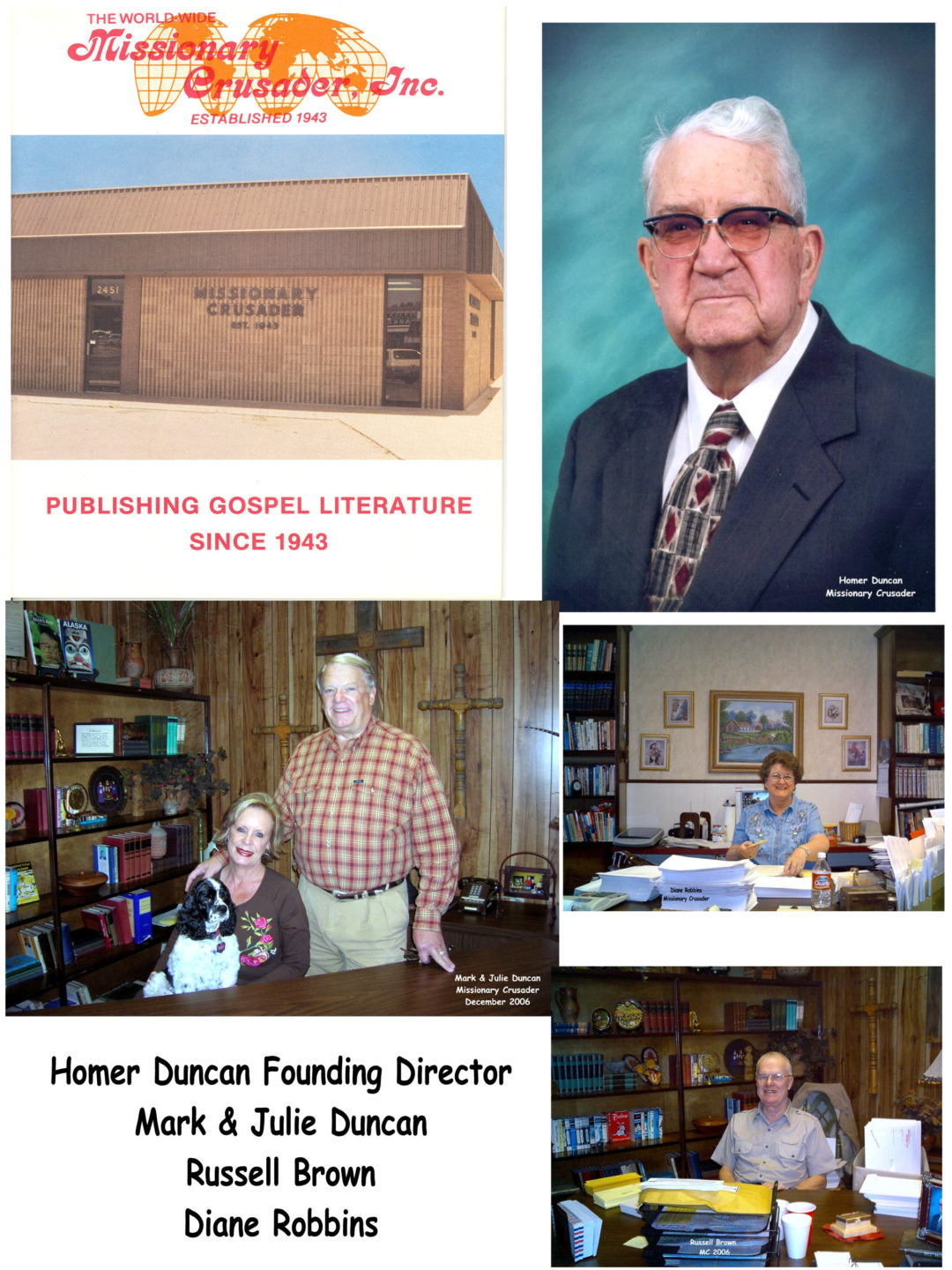 Memorial to Author Homer Duncan | PAGE Ministry